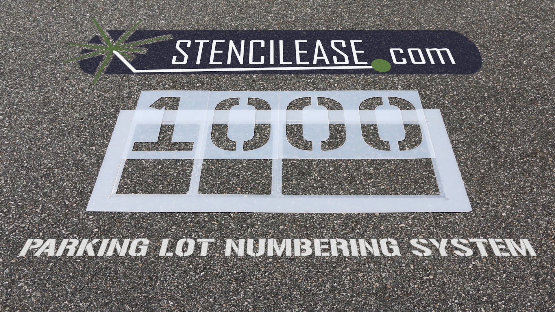 Parking Lot Numbering Stencil System Guide – Stencil Ease