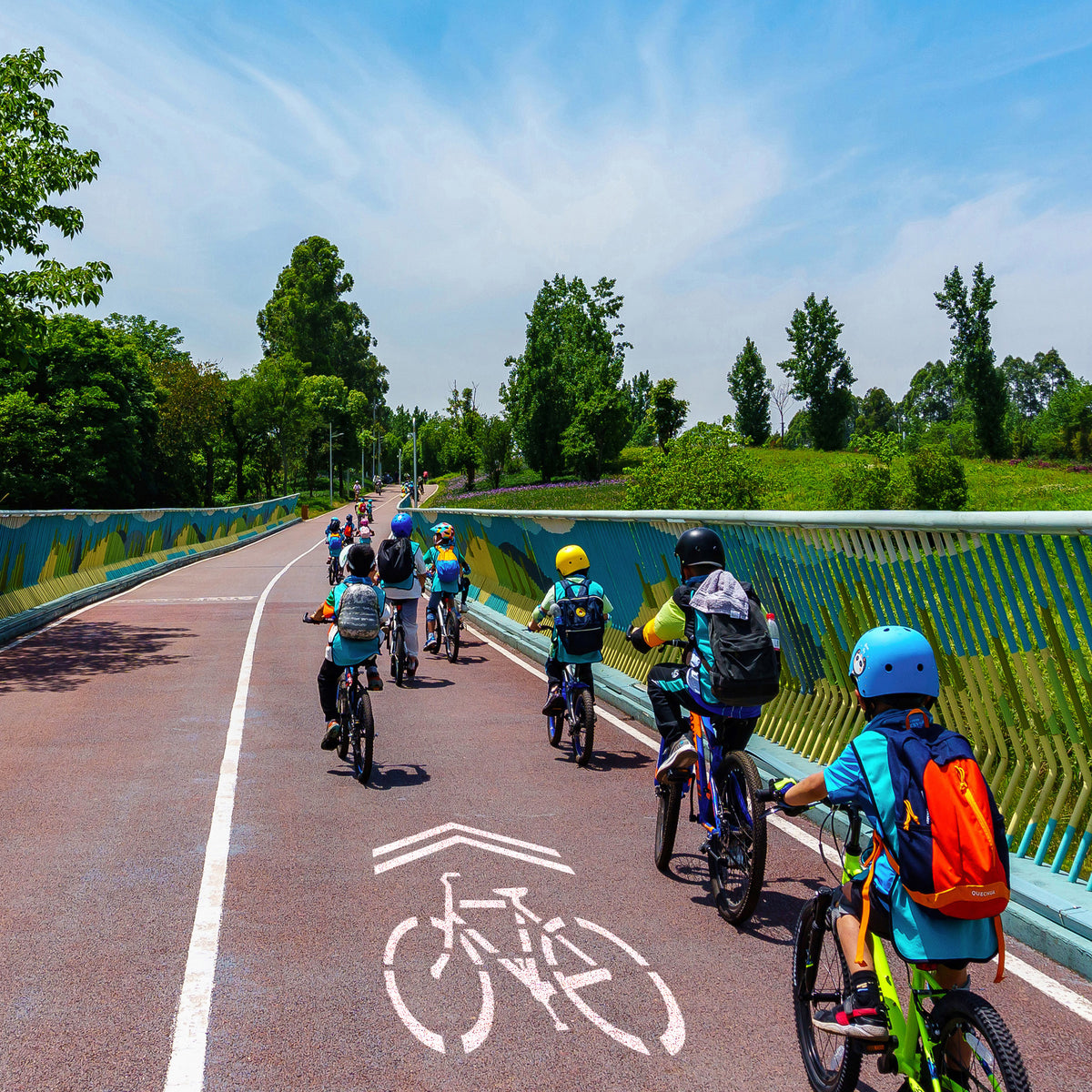 Bike with Chevron (Sharrow) Stencil – MUTCD Compliant 112" – Stencil Ease