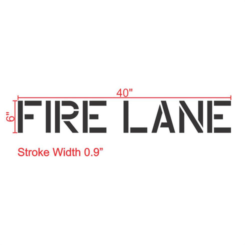 Fire Lane Stencil | Stencil Ease