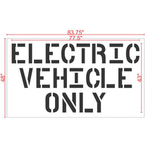 EV Parking Only Stencil: Durable & Reusable for Clear Markings ...