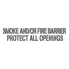 Fire & Smoke Barrier Code Stencils | Stencil Ease