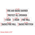 Fire Wall Stencil - 7 Items Kit: Comply with Fire Codes Efficiently ...