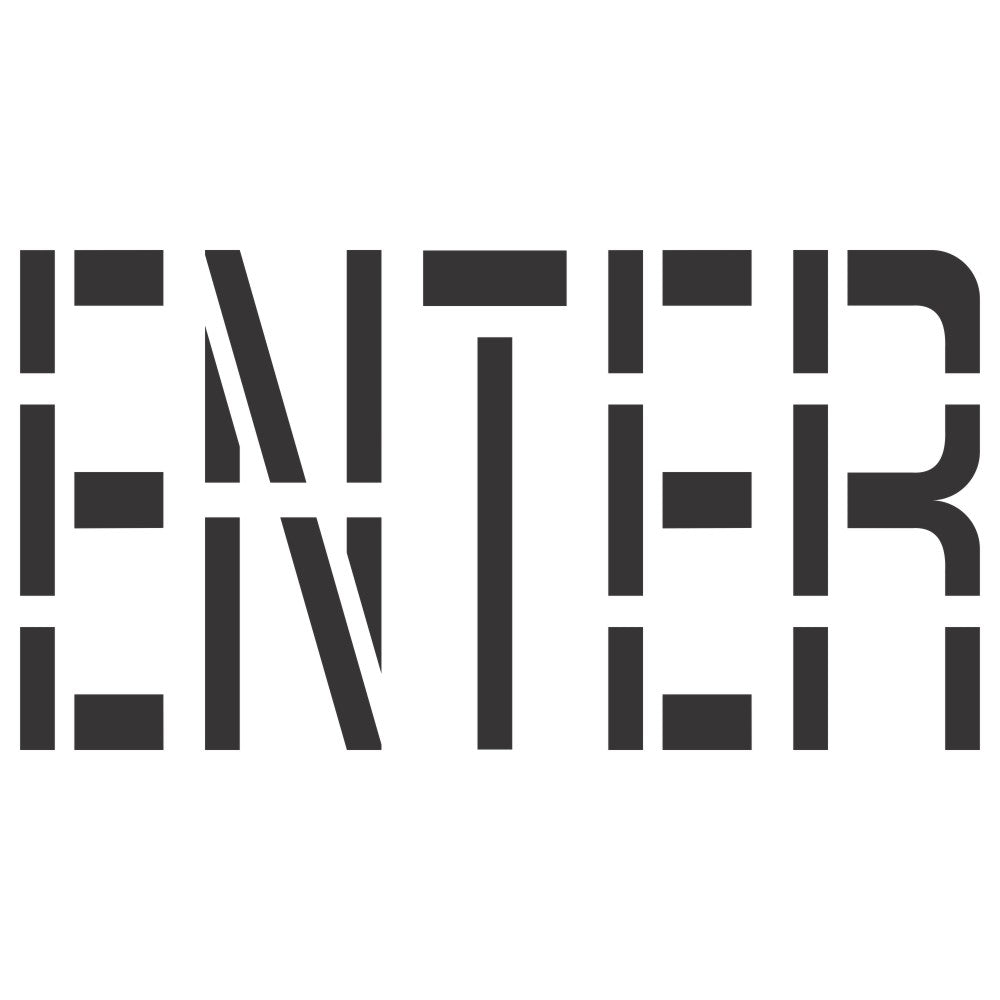 Walmart ENTER Stencil | Clear Entrance Marking for Walmart Stores ...