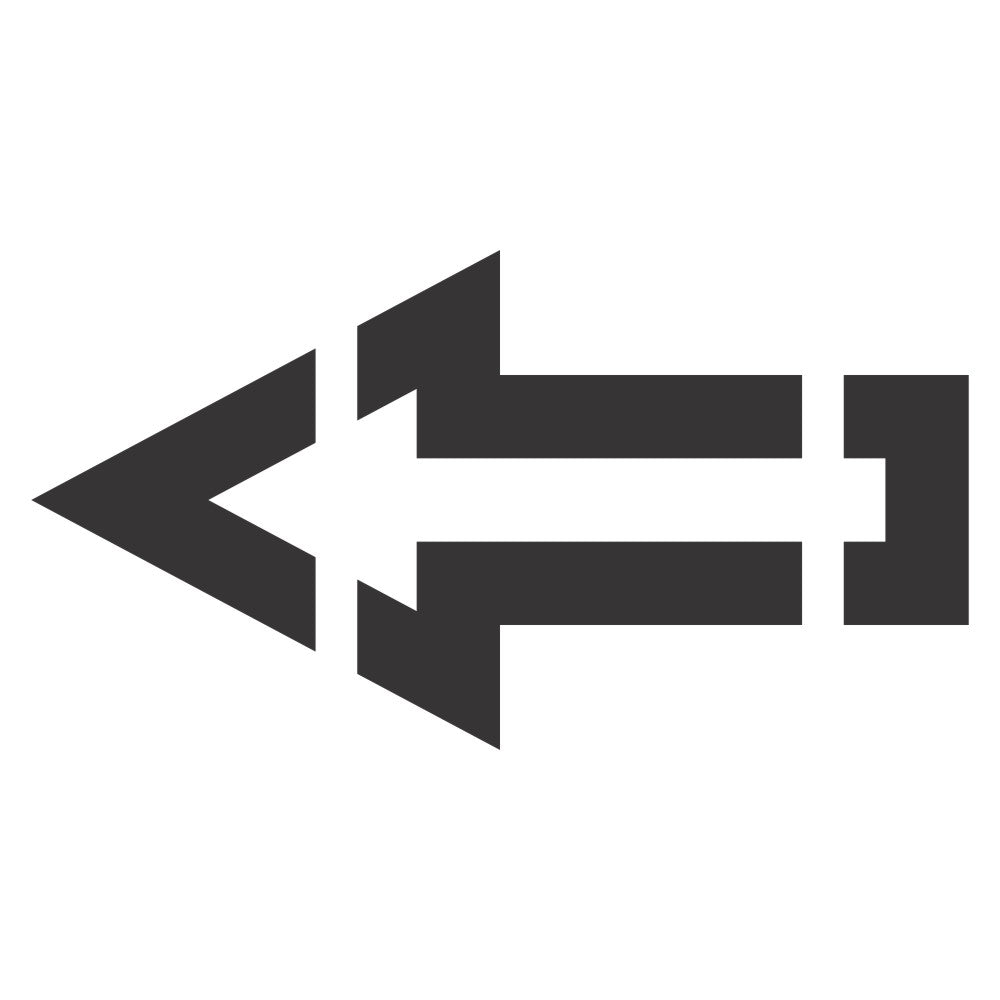 Walmart 45 inch Straight Arrow Stencil | Clear Directional Guidance ...