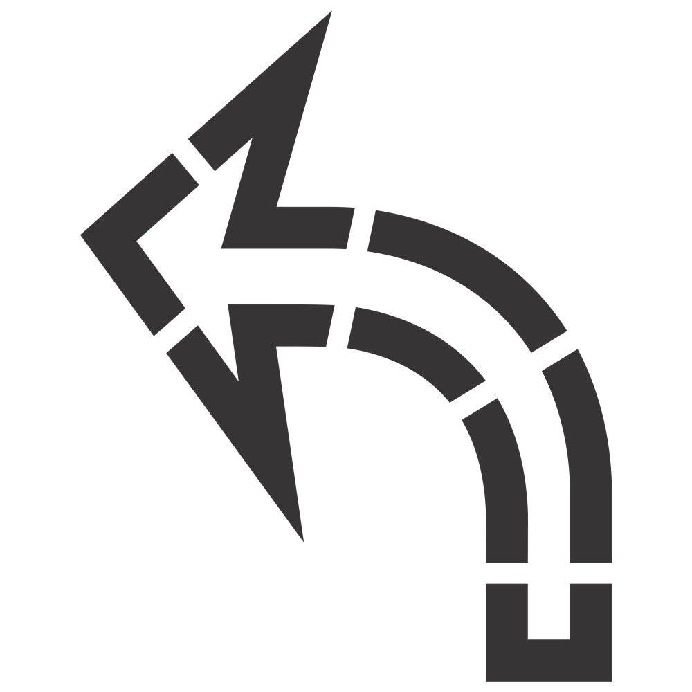 Walmart 64 inch Turn Arrow Stencil – Stencil Ease