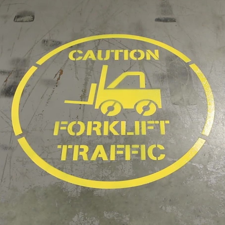 Forklift Sign Stencil | Floor Marking | Stencil Ease