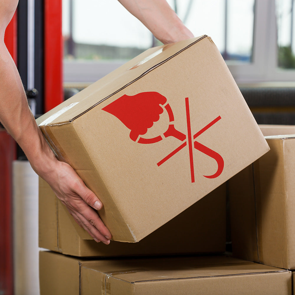 Use No Hooks Shipping Symbol Stencil | Prevent Damage with Clear ...