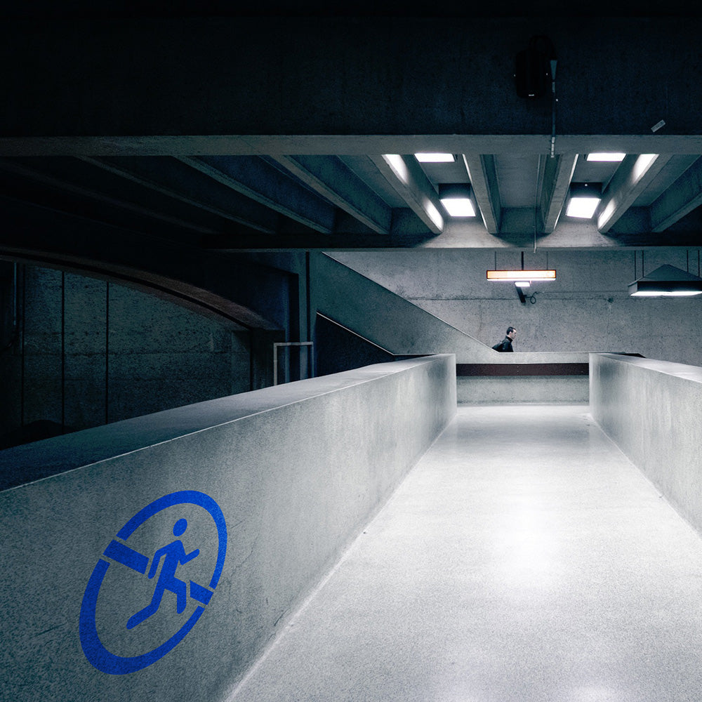 No Running Safety Stencil | Ensure Safety with Clear Running ...