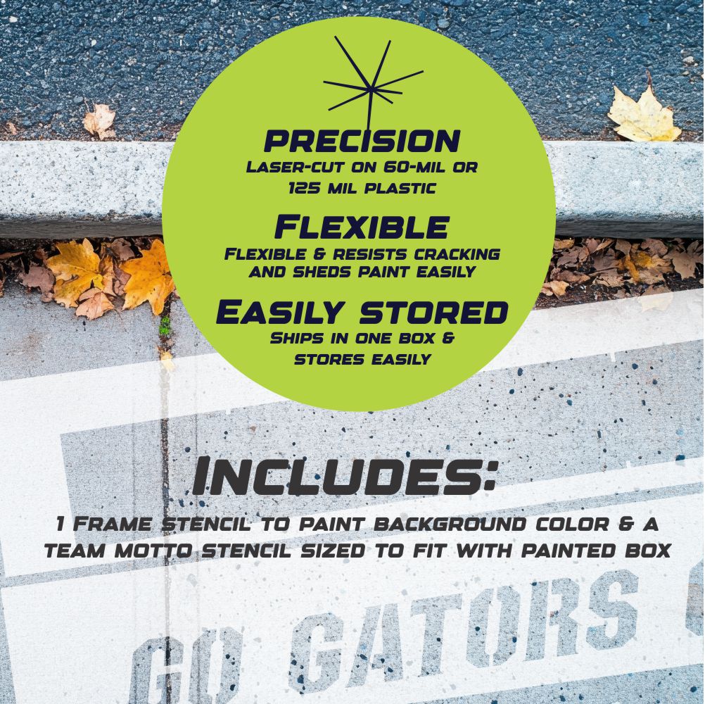 Go Gators Go Curb Painting Stencils – Stencil Ease