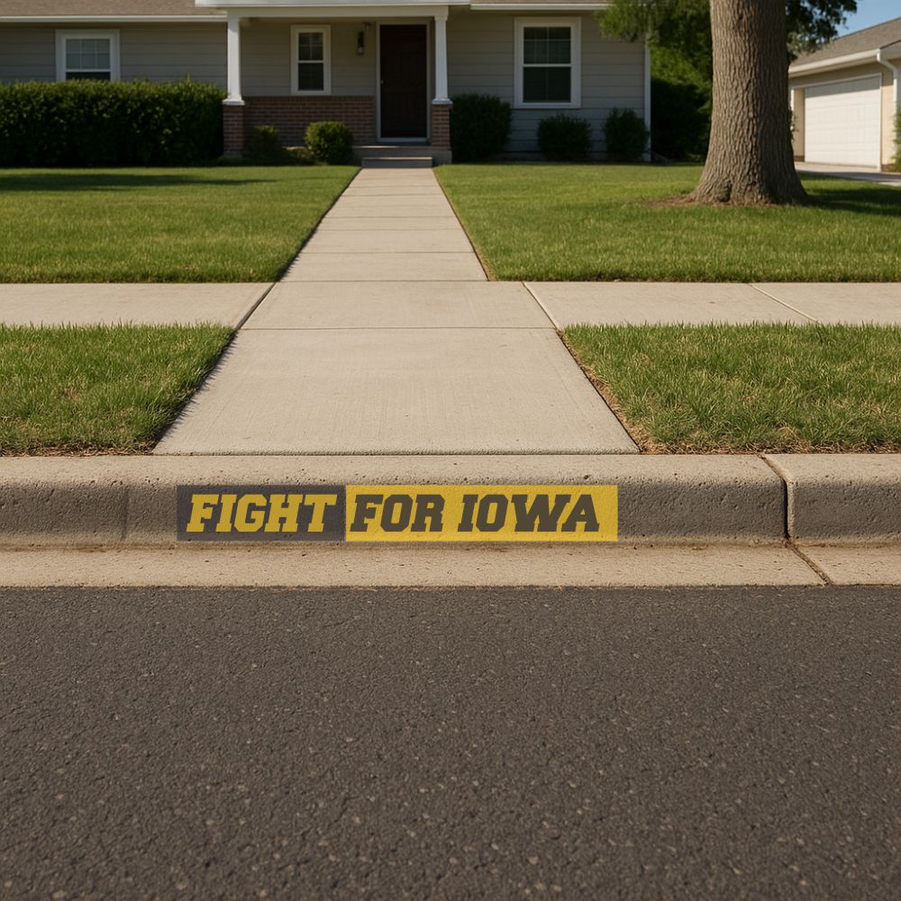 Fight for Iowa Curb Painting Stencil – Stencil Ease