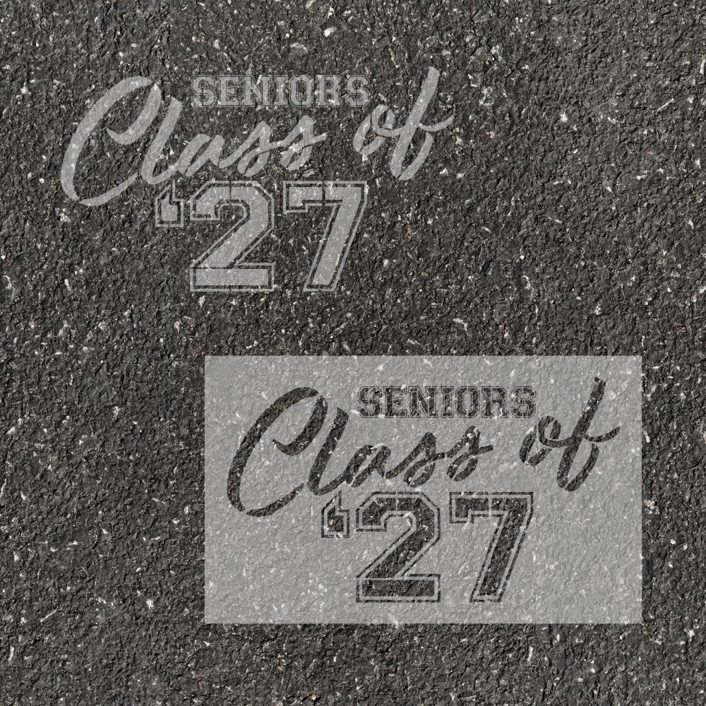 Varsity Class of 2027 Senior Parking Space Stencil – Stencil Ease