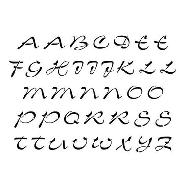 Stencil Font Cursive