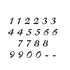 Airfoil Script Letter and Number Stencil Sets – Elegant and ...