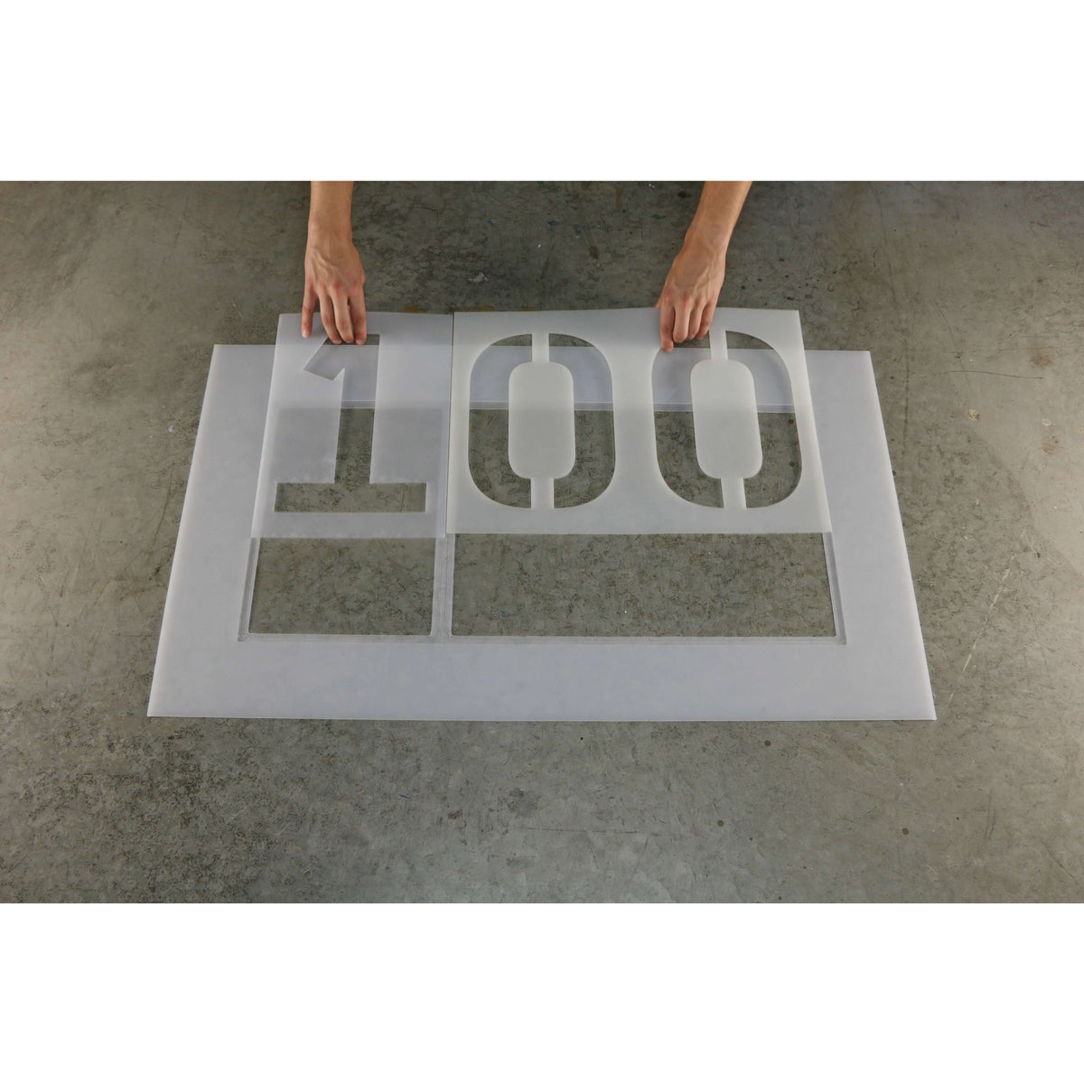 2 Digit Number Stencil Set | 00-50 – Includes Holder for Accurate ...