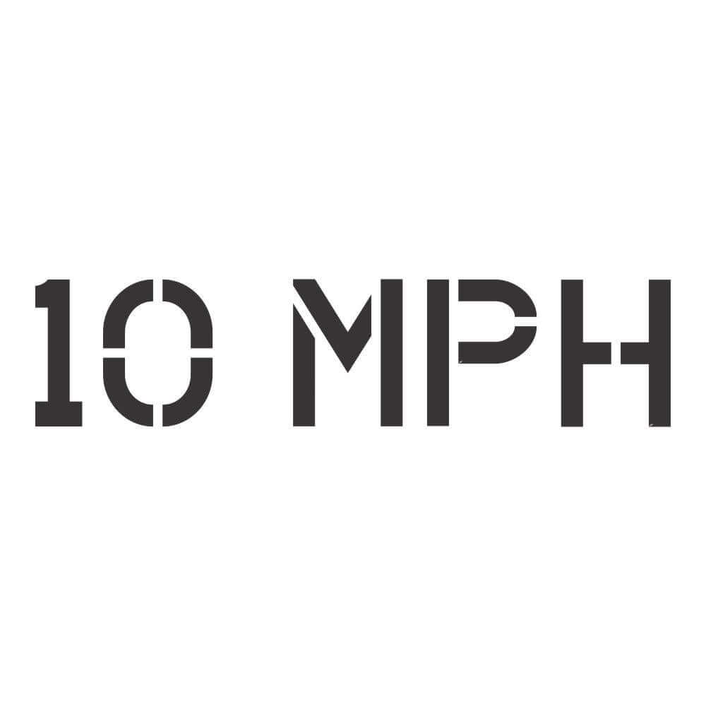 10 MPH Speed Limit Stencil | Stencil Ease