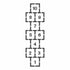 Traditional Square Hopscotch Stencil | Classic Playground Game Design ...