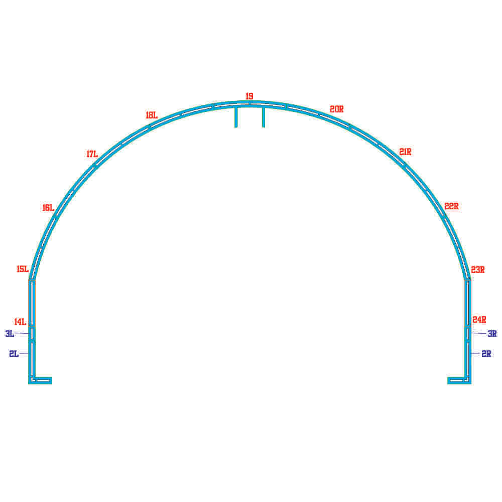 NCAA 3 Point Line Stencil | 3pt Arc | Stencil Ease