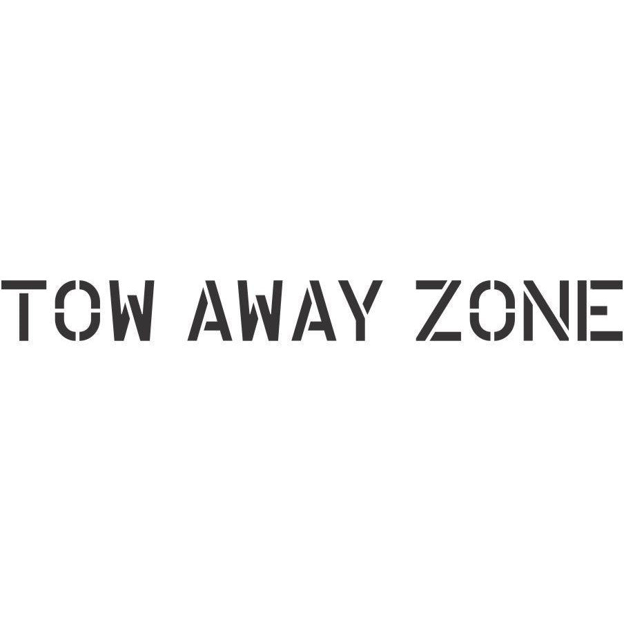 Tow-Away Zone Stencil | Stencil Ease