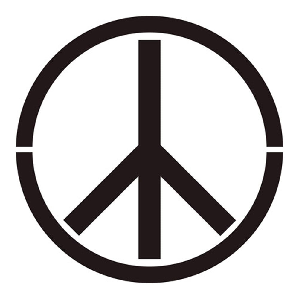 Peace Sign Stencil, Sizes 2 Inch to 64 Inches Available – Stencil Ease