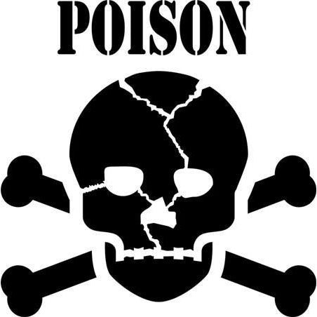 Safety Stencil, Poison Symbol Stencil for Hazardous Materials – Stencil ...