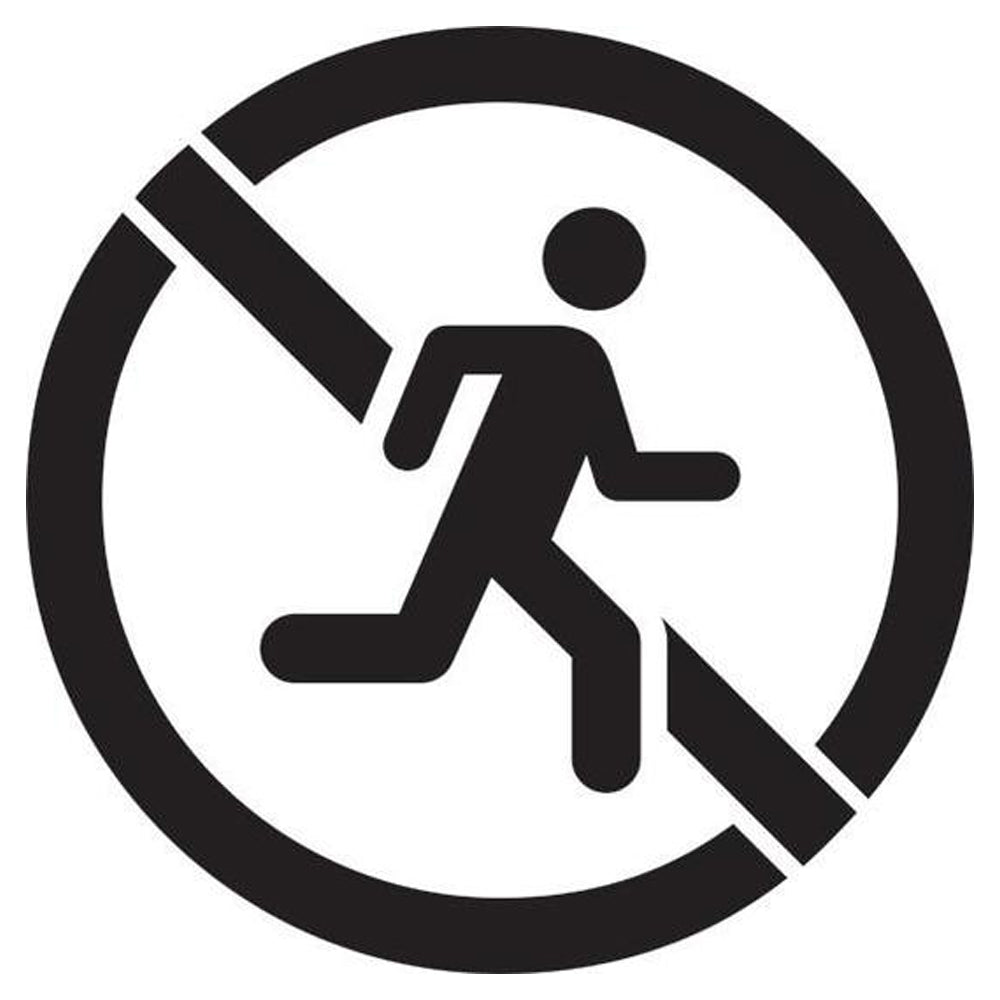 No Running Clipart