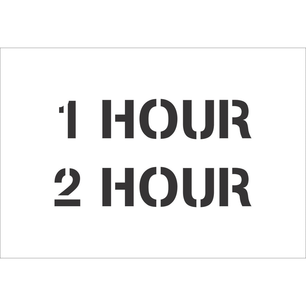 Two Hour | Fire Barrier and Smoke Barrier Signs | Fire Code Stencils