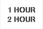 Two Hour | Fire Barrier and Smoke Barrier Signs | Fire Code Stencils
