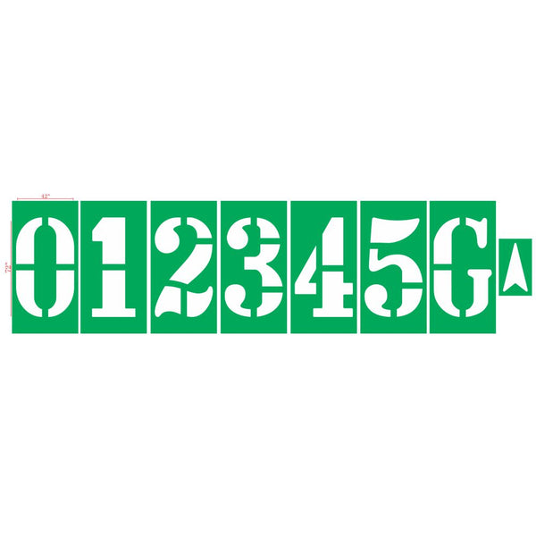 Football Field Numbers Stencil Set | Stencil Ease