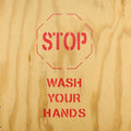 STOP Wash Your Hands | Safety Sign Stencil | Promote Hygiene with Clear ...