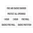 7 Stencil Fire Wall Marking Kit | Fire Code Stencils – Ensure Fire ...