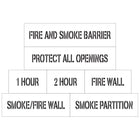 Fire Wall Stencil - 7 Items Kit: Comply with Fire Codes Efficiently ...