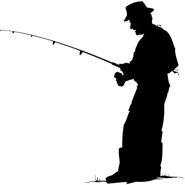 Spinning Reel Fishing Stencil | Creative Stencil for Fishing ...