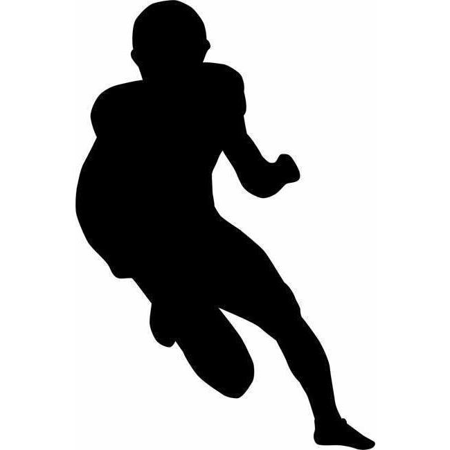 Football Player, Stencils for banners, walls, fields, and t-shirts.
