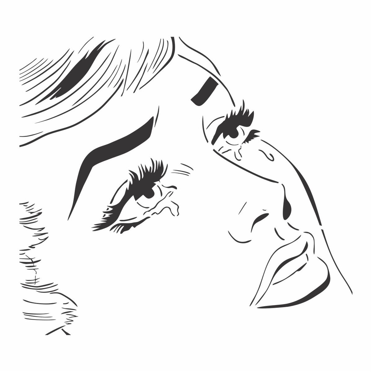 Graffiti Pop Art Face 8 by Gray Gardens SPECIAL FACE SHEET NO BAG ...