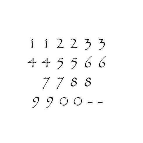Papyrus Letter and Number Stencil Sets – Stencil Ease