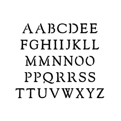 Rustic Letter and Number Stencil Sets