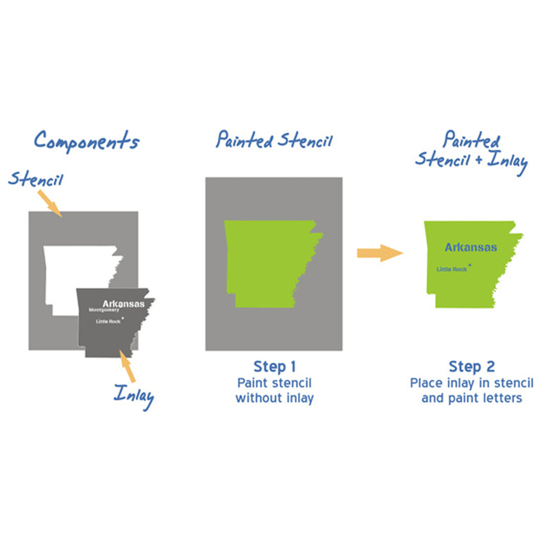 United States Map Stencils | USA Map Stencils