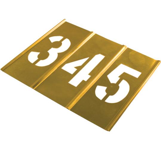 Brass Letter and Number Stencil Sets