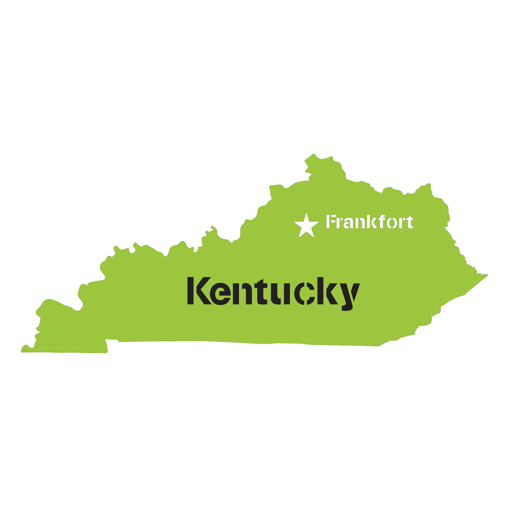 Kentucky State Map Stencil – Stencil Ease