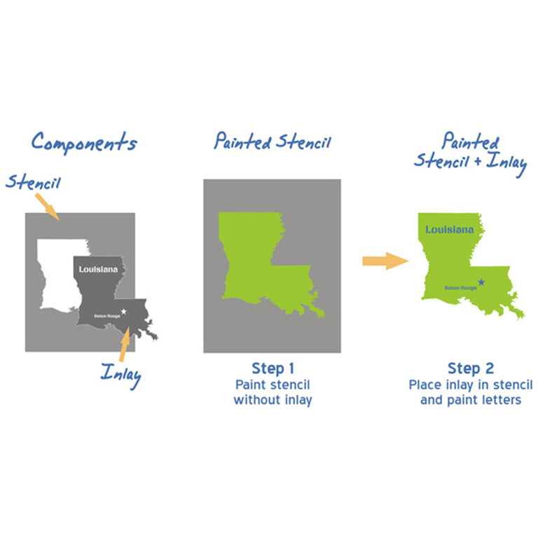 United States Map Stencils | USA Map Stencils