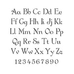 Simple Script Letter and Number Stencil Sets