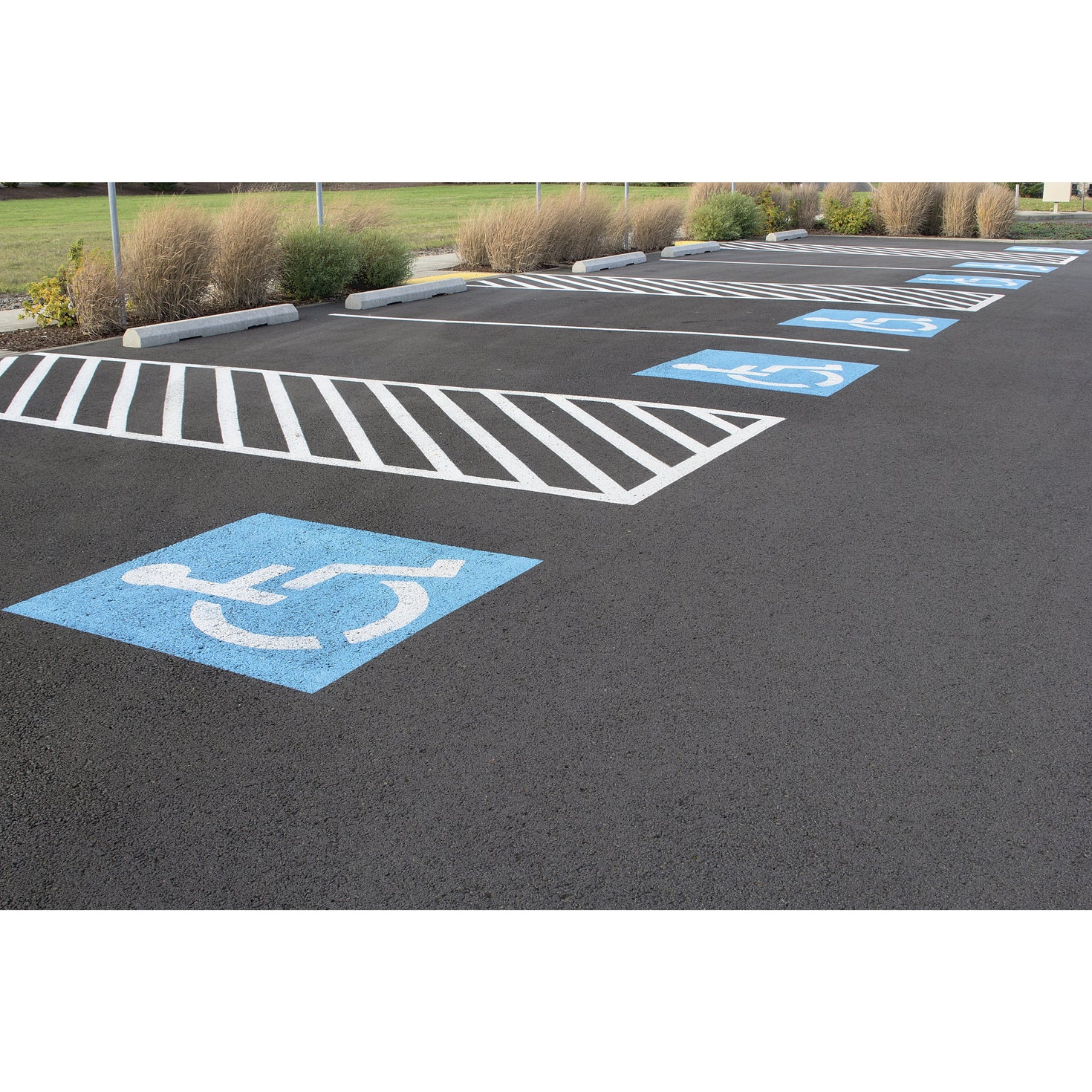 2 Part Handicap Parking Stencil: Durable & Customizable – Stencil Ease