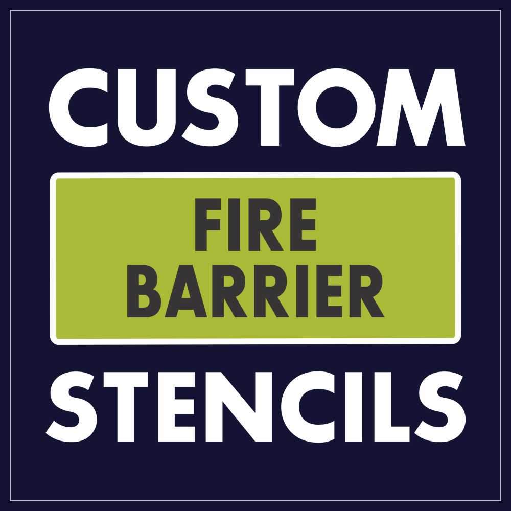 Custom Fire Barrier Stencils for Tailored Safety Markings – Stencil Ease