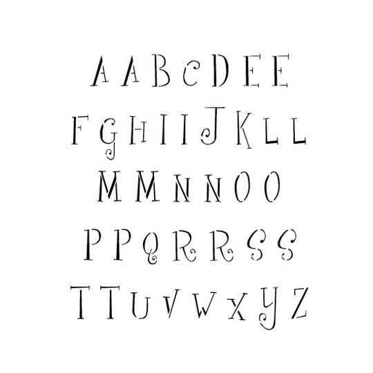 Girls are Weird Letter and Number Stencil Sets