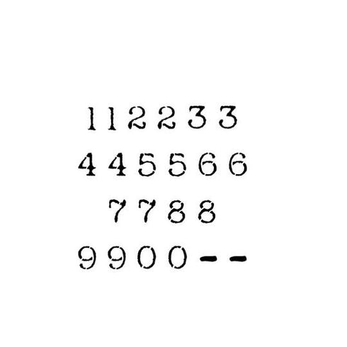 Old Newsprint Letter and Number Stencil Sets – Stencil Ease