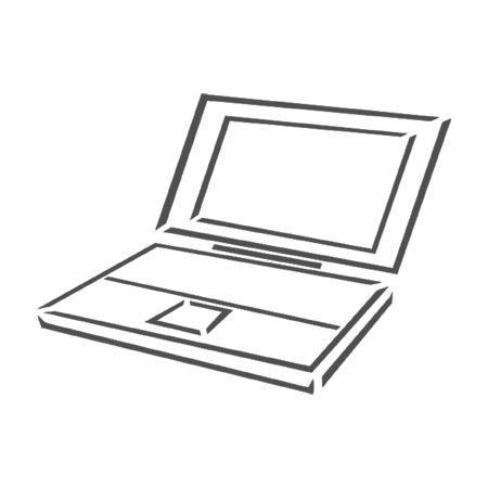 Stencils | Accent | Laptop - Stencilease.com